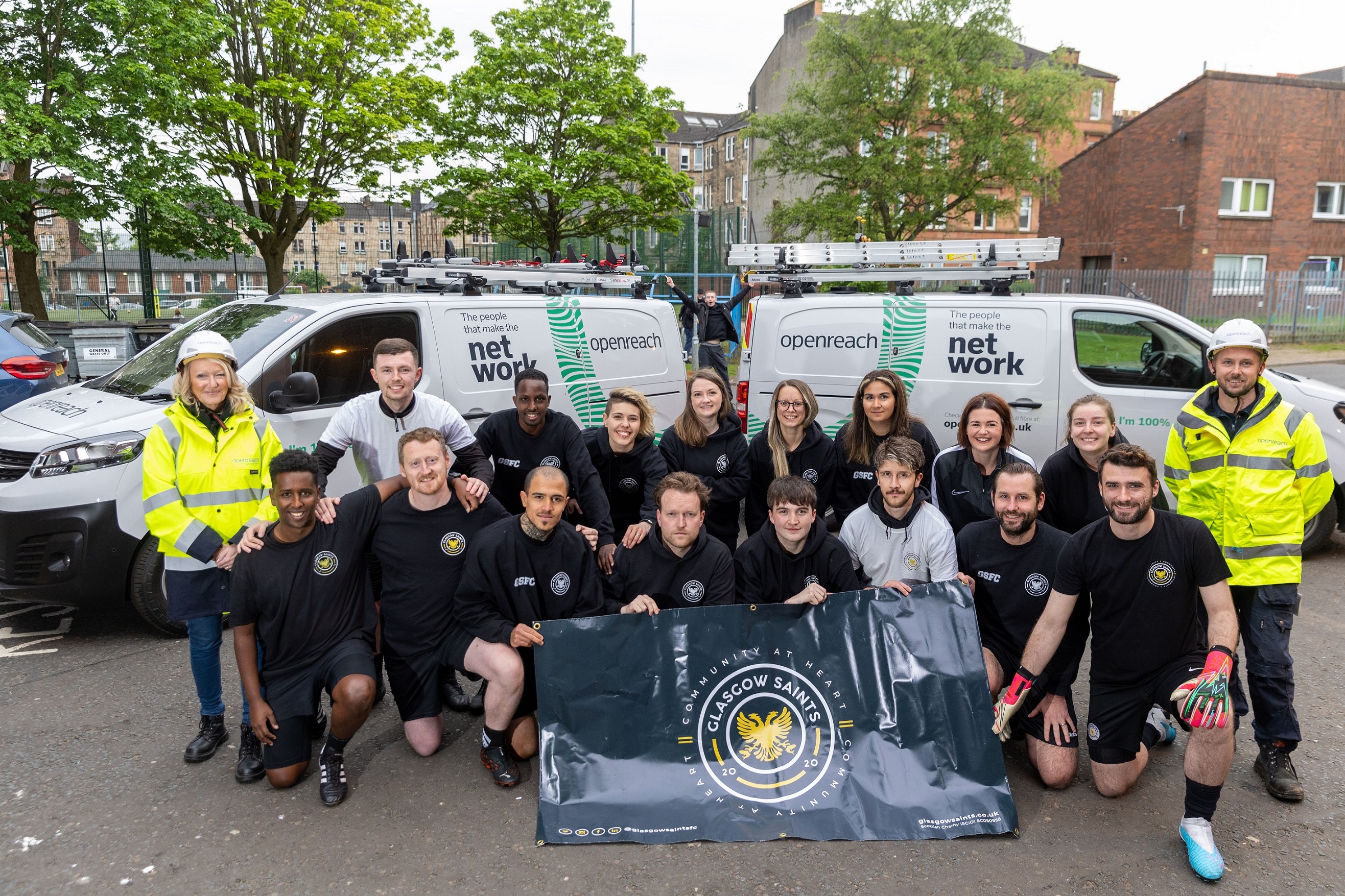 Openreach teams up with inclusive Glasgow football team