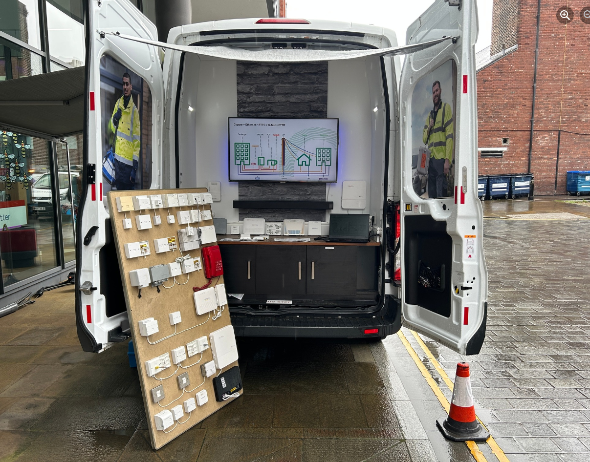 Openreach full fibre roadshow visits Uplawmoor