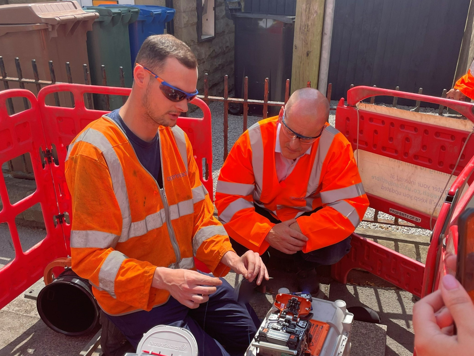 Jake Berry, MP, visits Rossendale Openreach ultrafast build