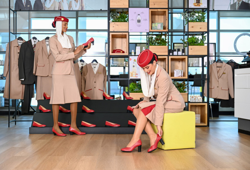 Emirates cabin crew choose from 15 shoe types