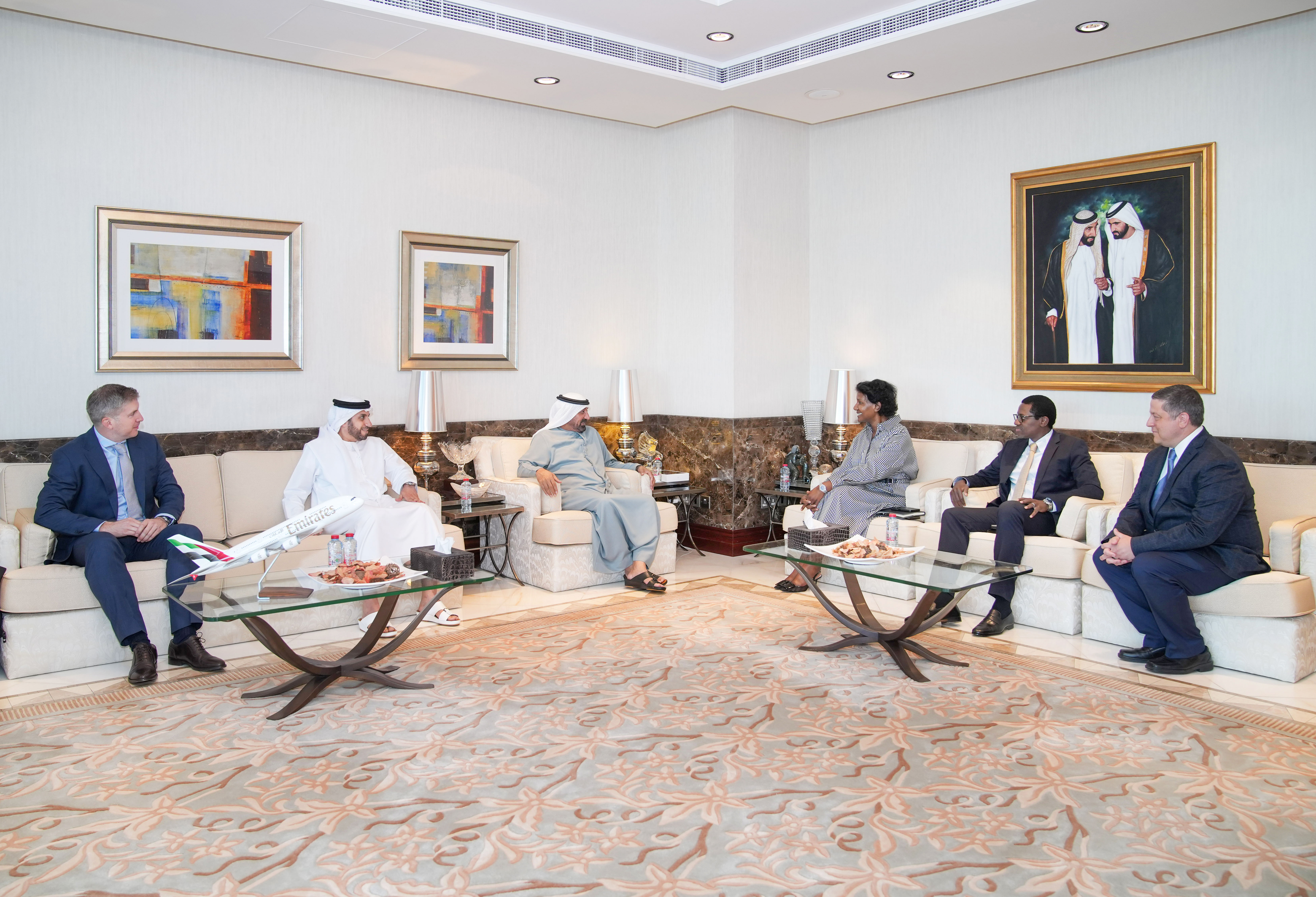 Emirates Chairman receives PayPal leadership team