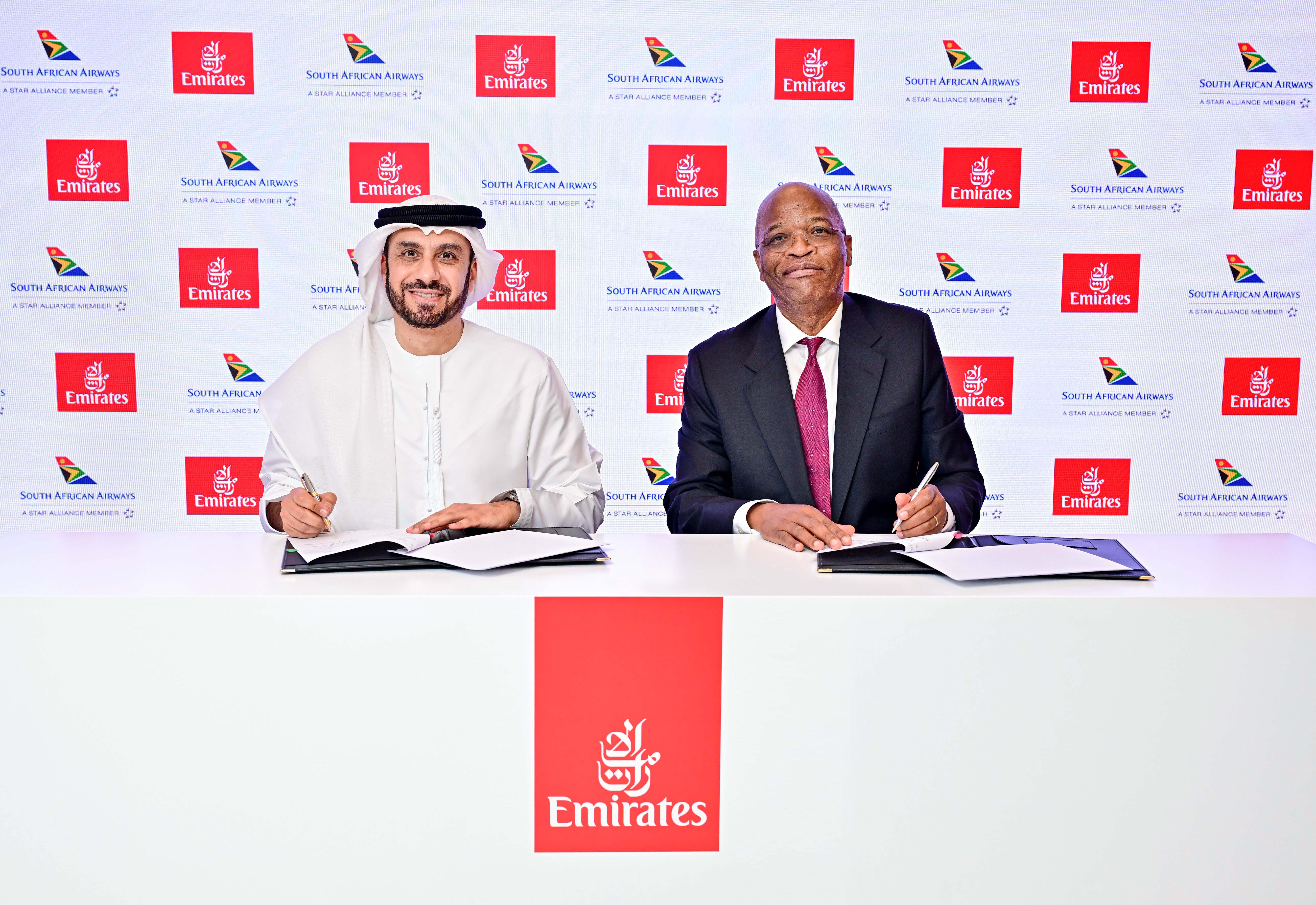 Emirates and South African Airways enhance codeshare