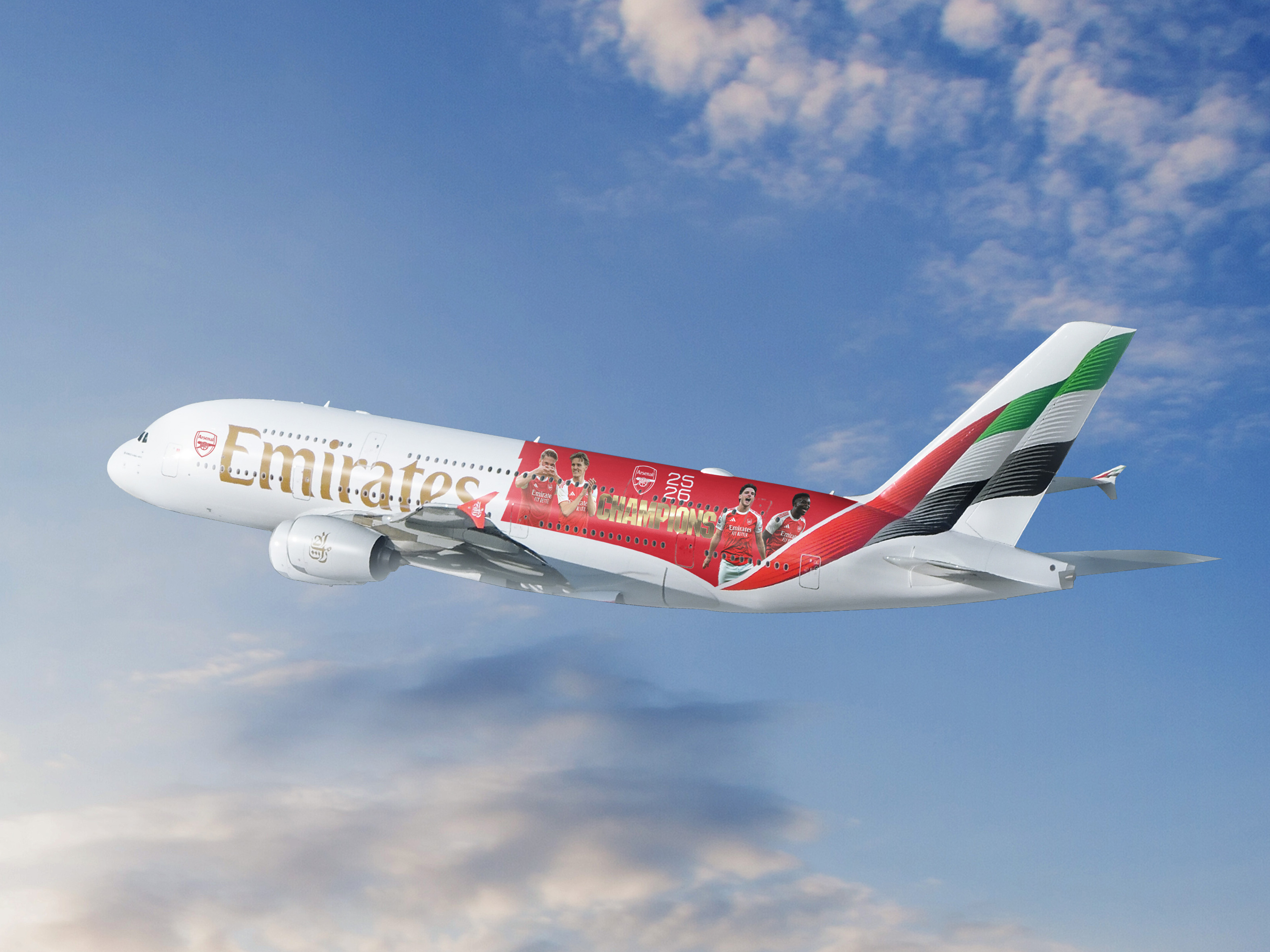 Emirates unveils Arsenal livery