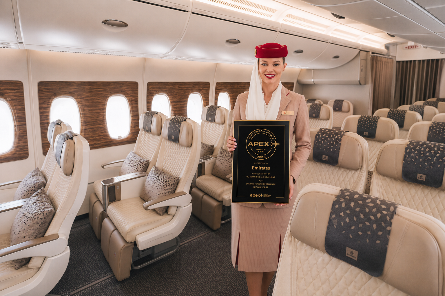 Emirates wins APEX awards' Best Overall Airline Middle East