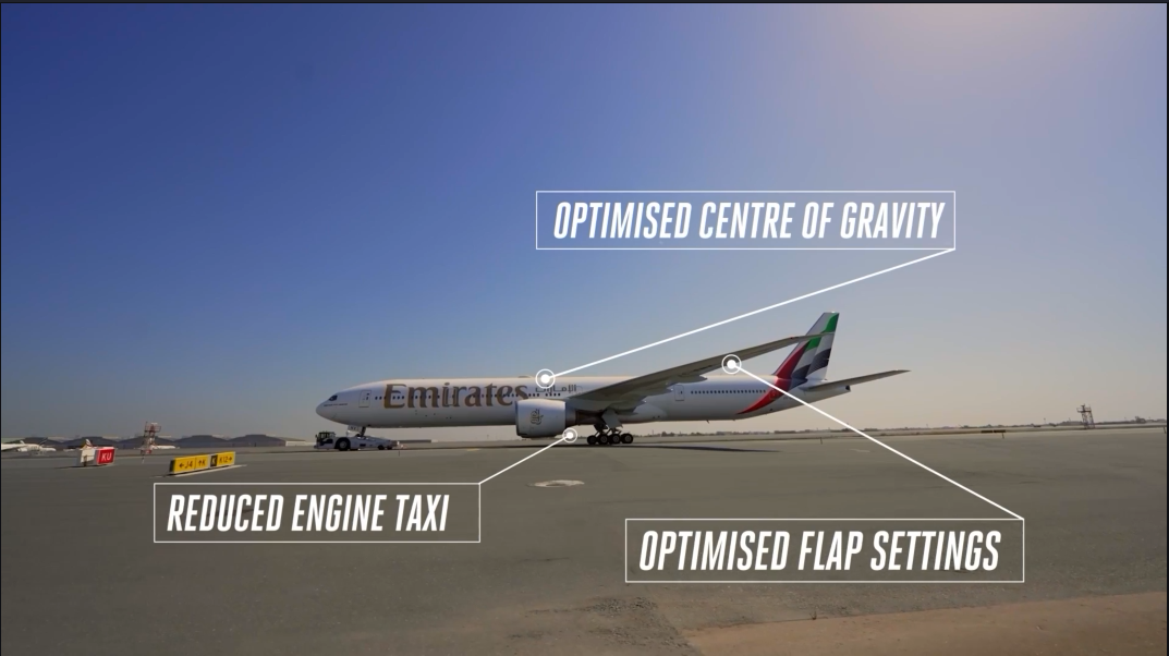 How Emirates pilots reduce fuel emissions during operations