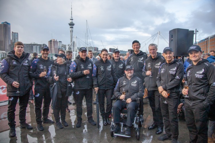 Emirates Team New Zealand launches the first of their two-full scale ...