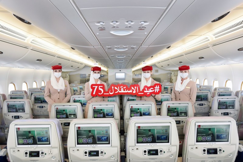 Emirates Celebrates Jordanian Independence Day across its flights