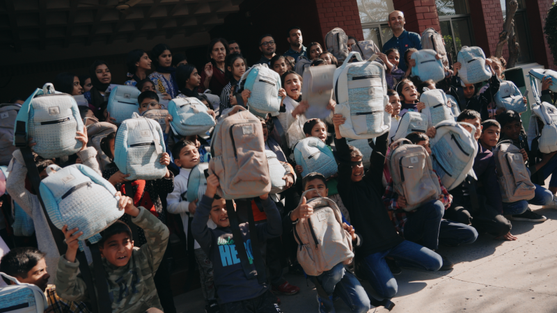 Emirates donates 107 Aircrafted KIDS bags to NGO in Lahore