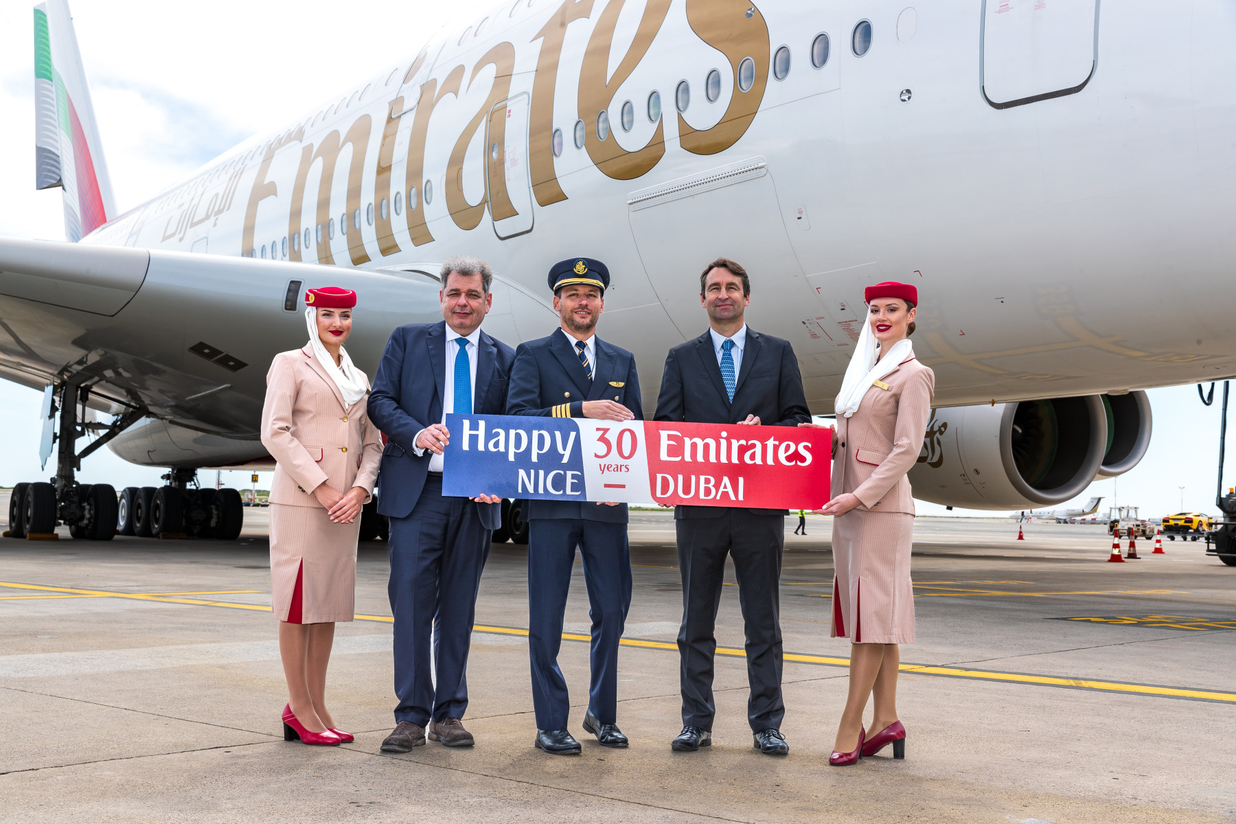 Emirates célèbre 30 ans de desserte entre Nice et le monde entier