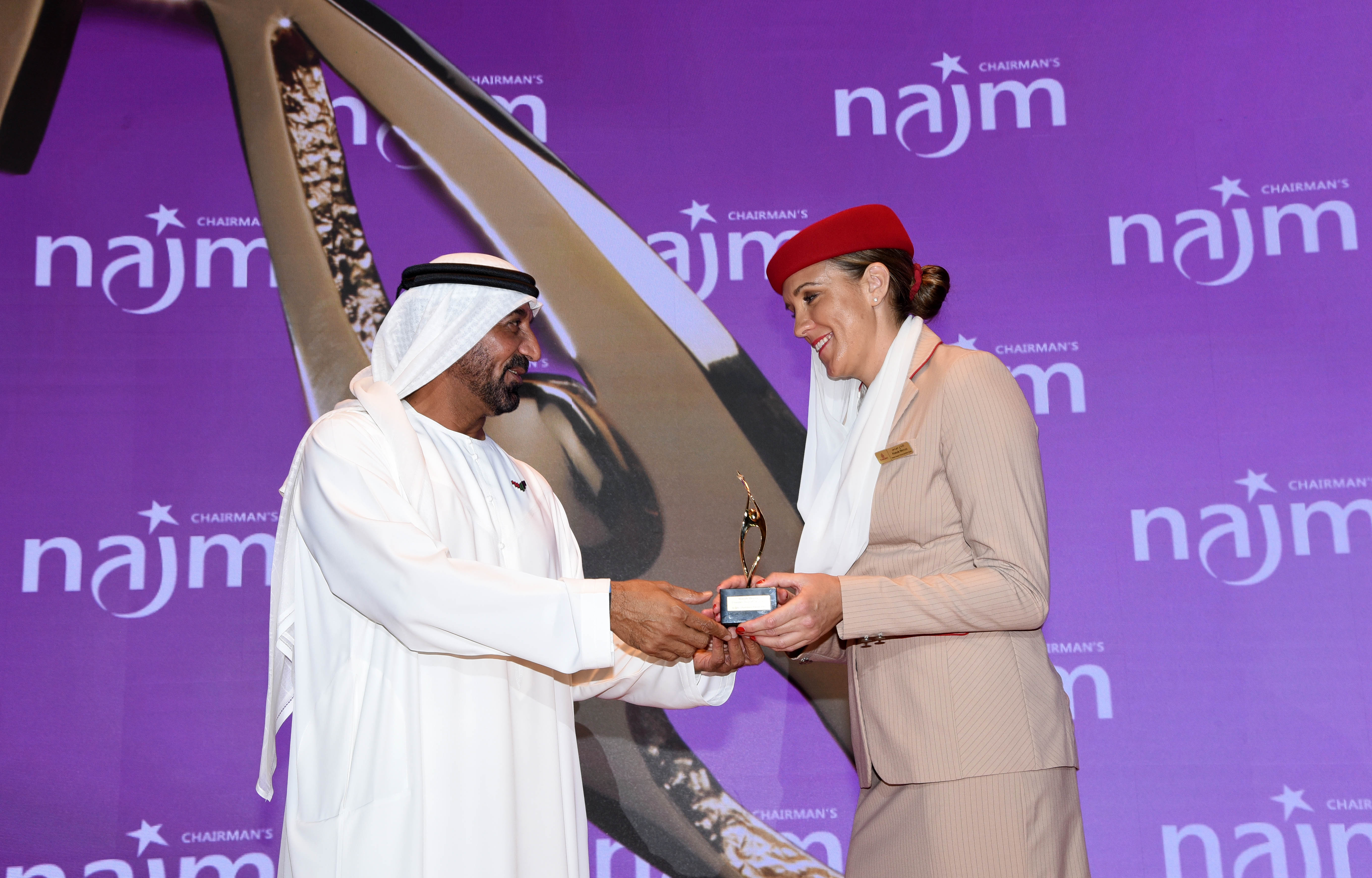 Emirates honours distinguished employees at the 12th annual Najm ...