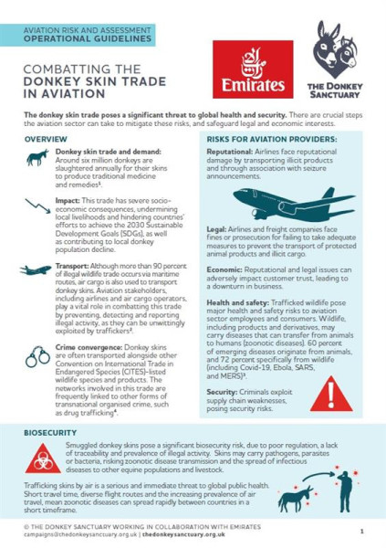 The Donkey Sanctuary and Emirates join forces to combat trafficking of ...