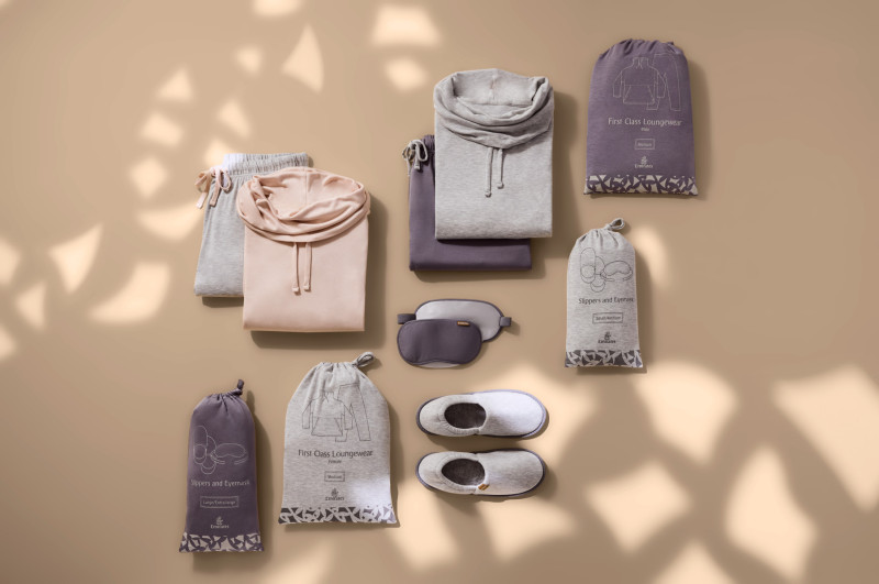 Emirates lanza nueva línea de loungewear para los viajeros de First Class