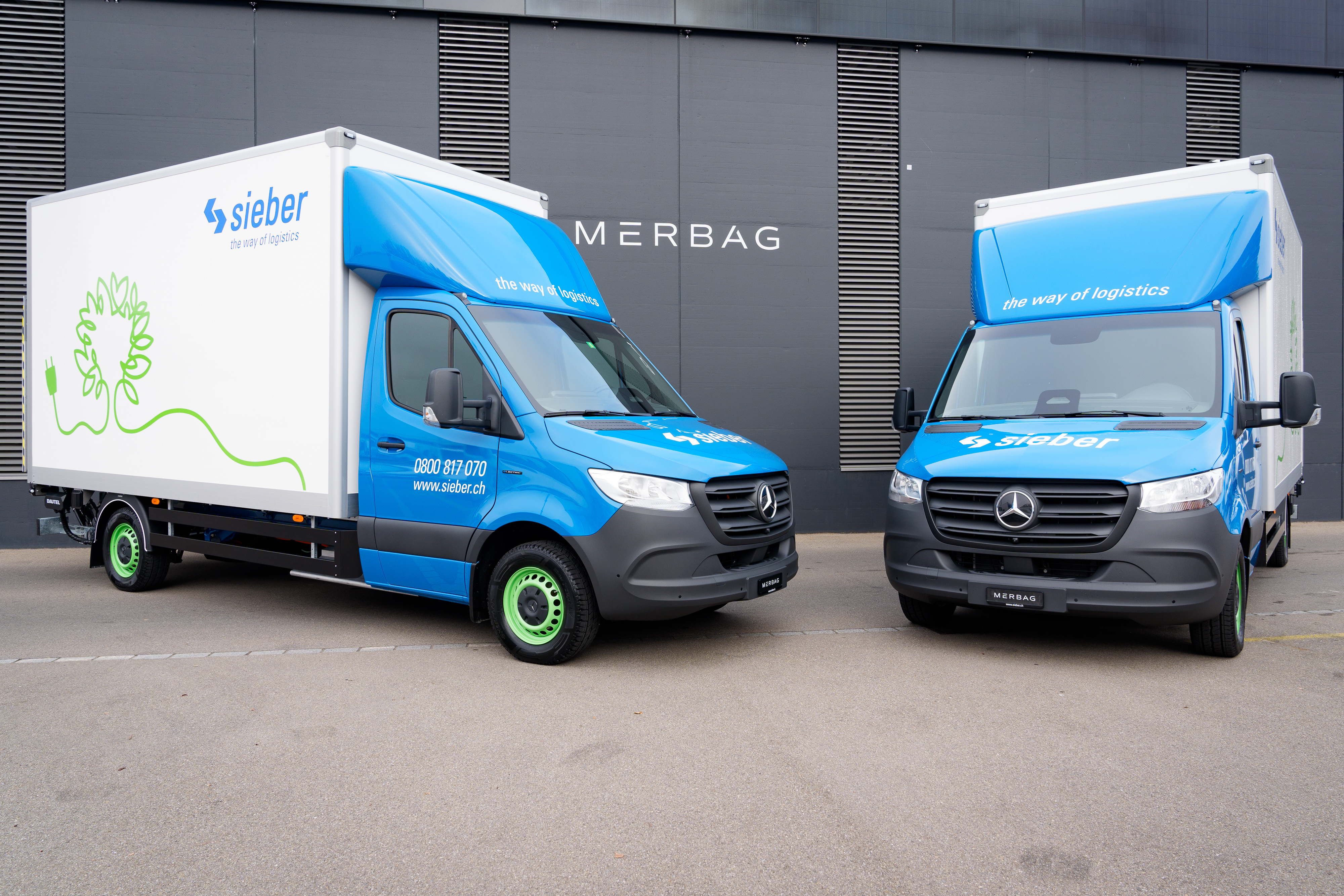Die ersten eSprinter Chassis weltweit bei Sieber Transport AG in der ...