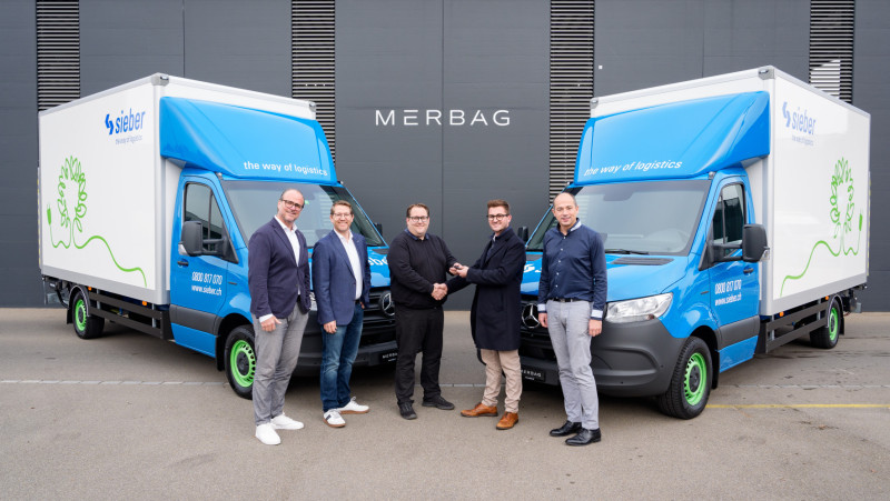 Die ersten eSprinter Chassis weltweit bei Sieber Transport AG in der ...