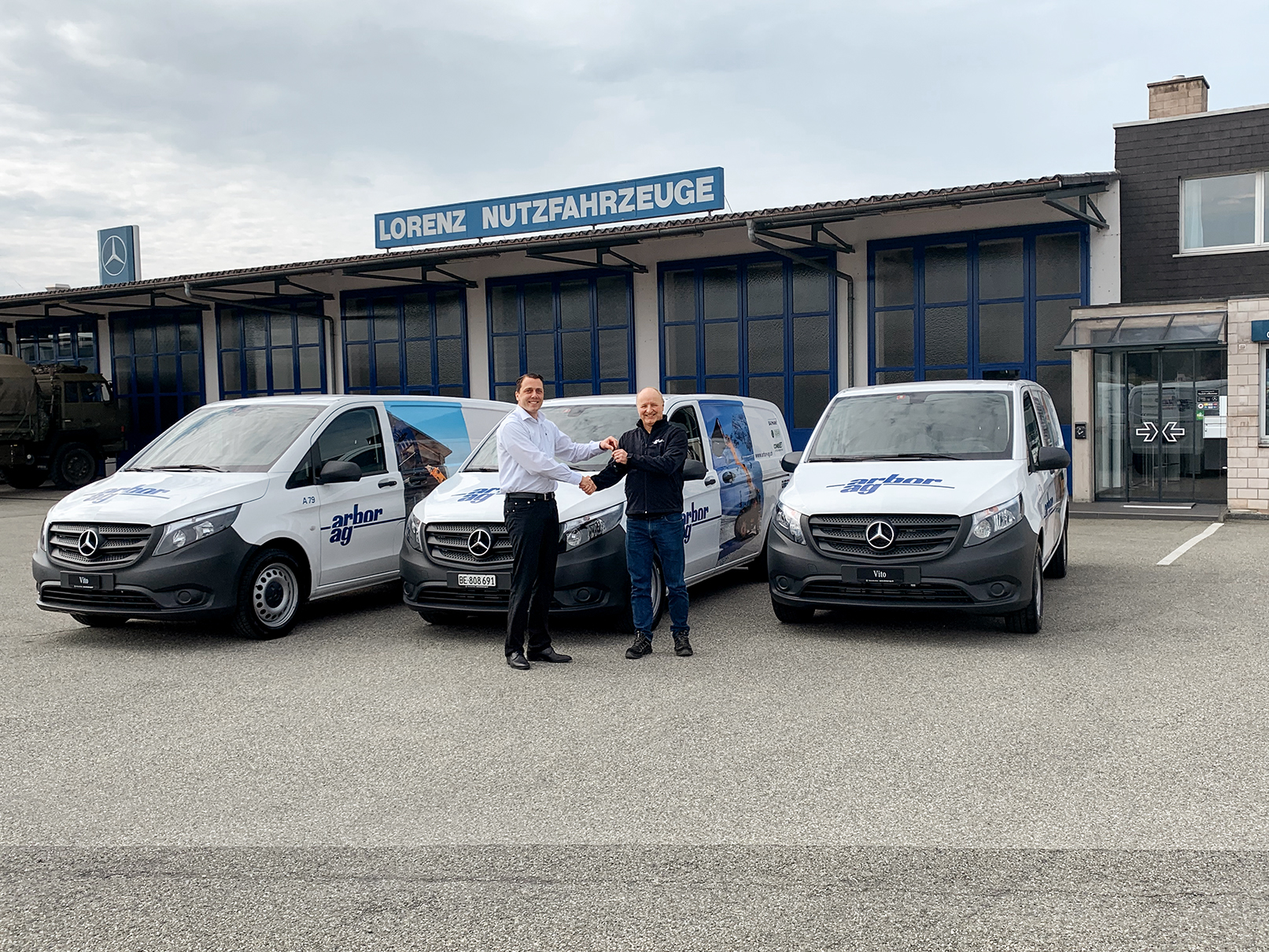 Drei neue Mercedes-Benz Vito 114 CDI für die Arbor AG