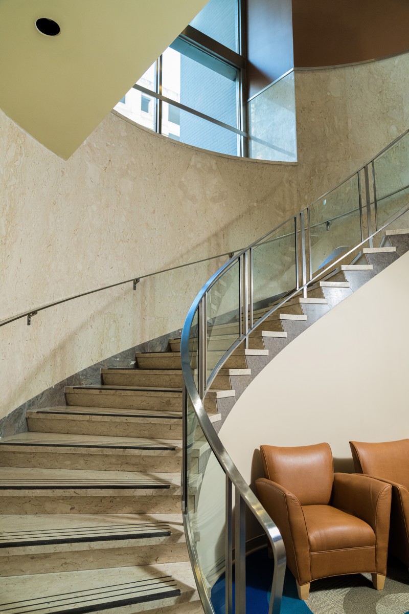Community Impact Center staircase