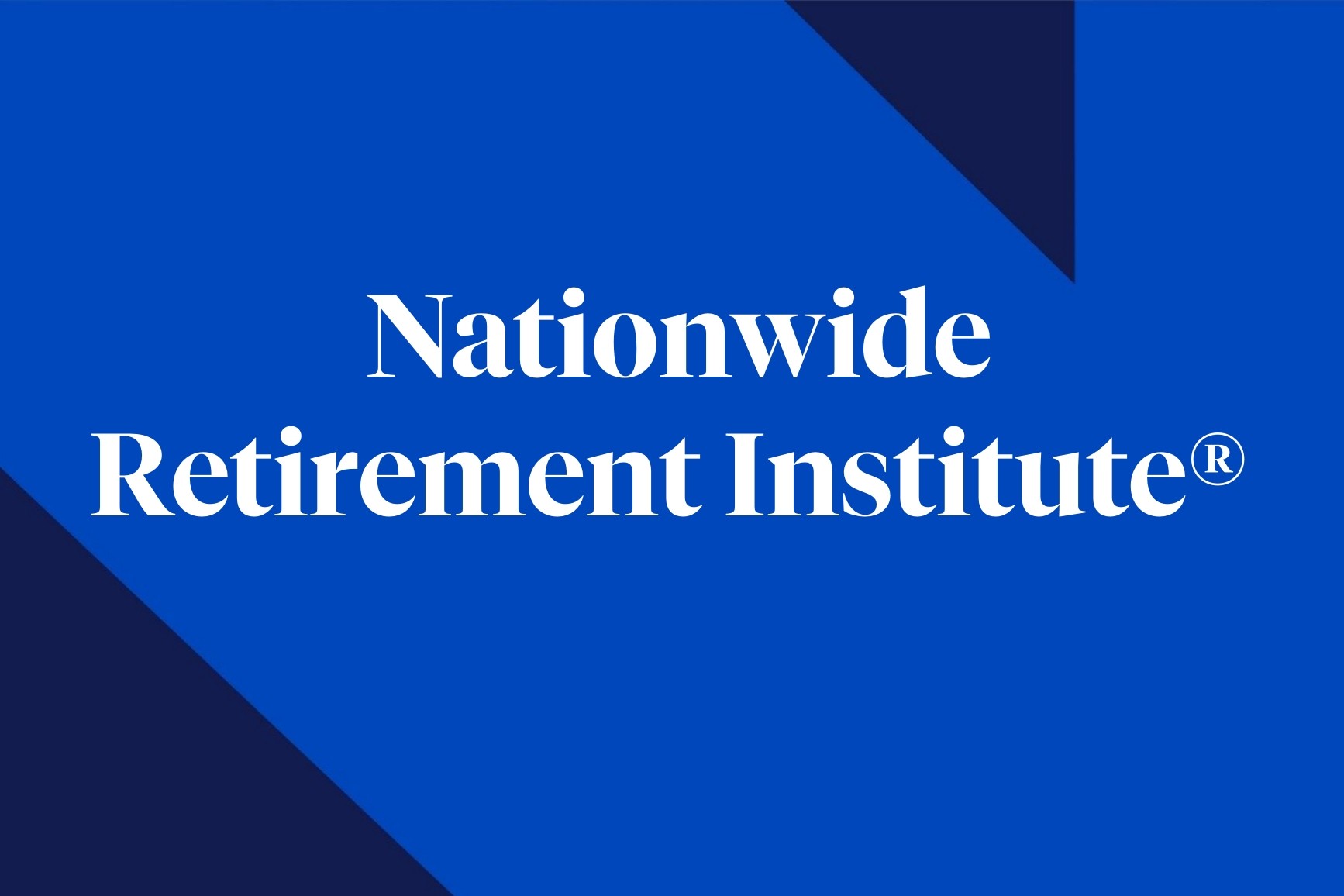 Nationwide Retirement Institute Research