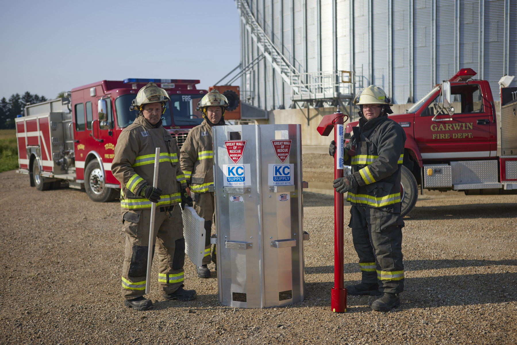 Rescue ready: 58 fire crews get life-saving grain rescue tools
