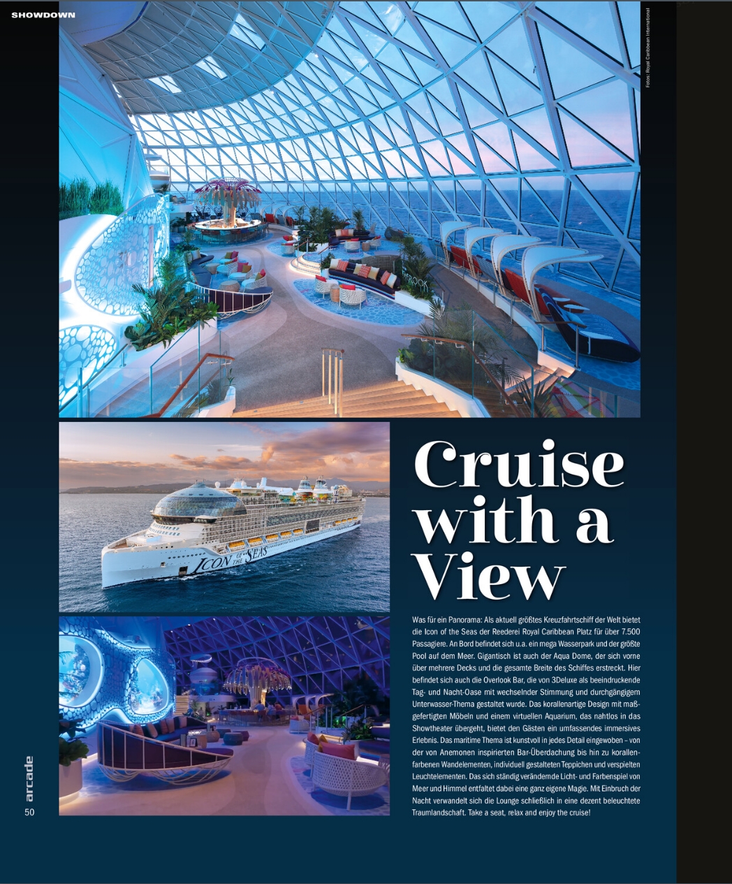 Arcade magazine shows spectacular Overlook Bar by 3deluxe