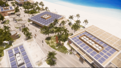 Construction starts on climate-friendly beach district!