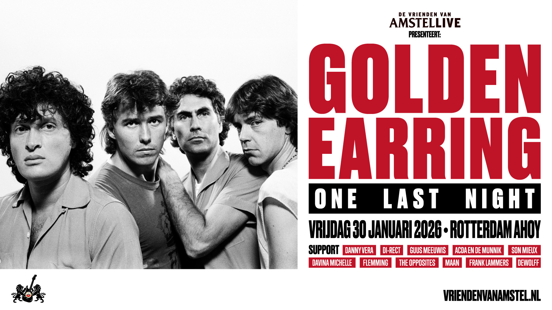 Golden Earring kondigt afscheidsconcert aan