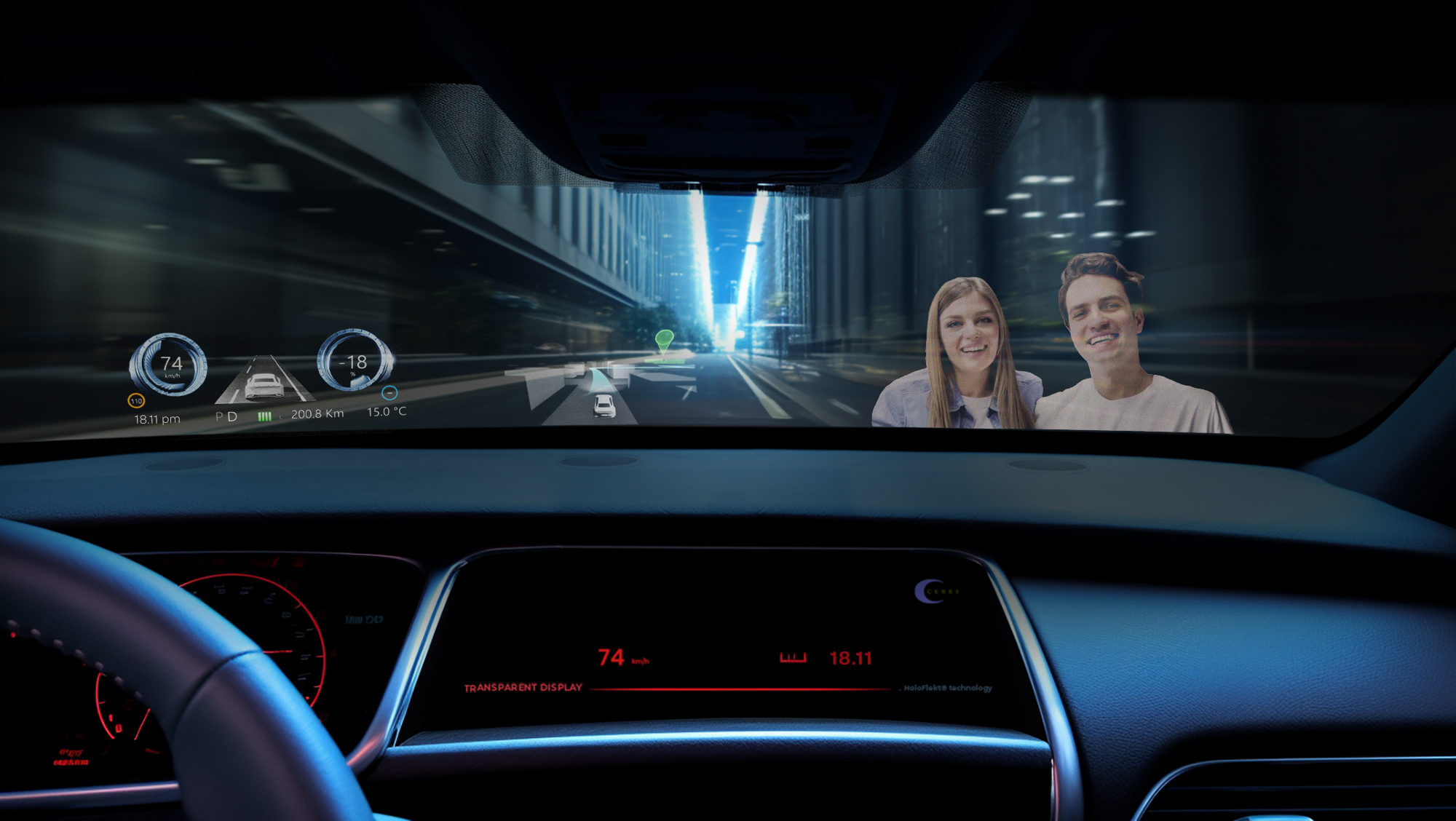 Redefining display technology for automotive windshields