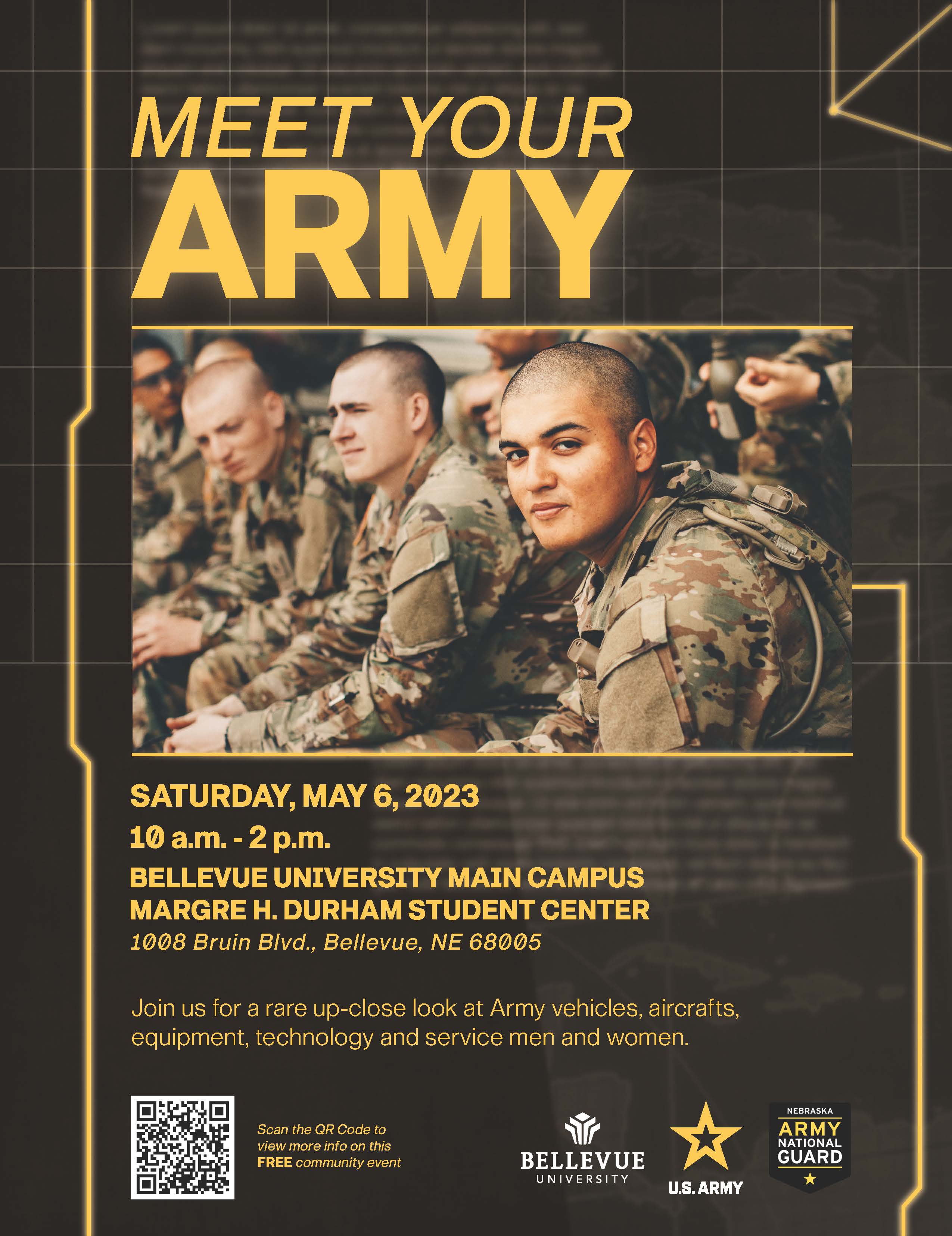 “Meet Your Army” on May 6 at Bellevue University