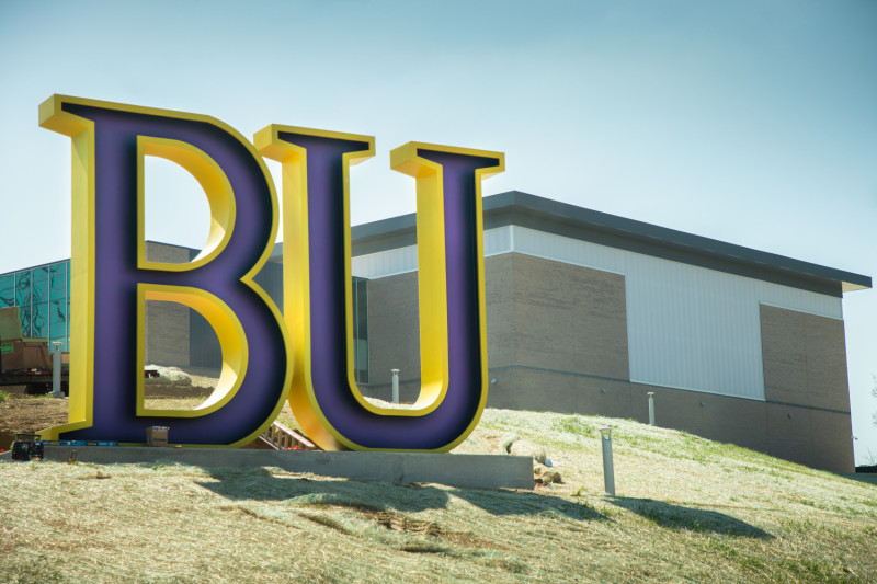 Bellevue University Unveils New Field House Letters