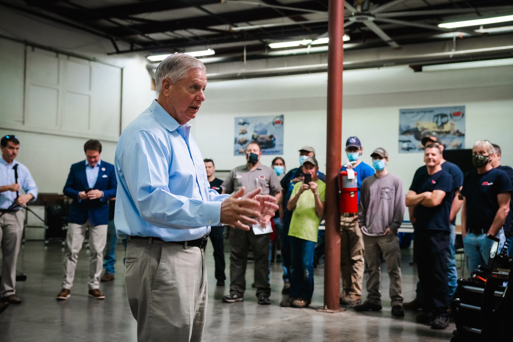 U.S. Sen. Graham Visits Calder Brothers