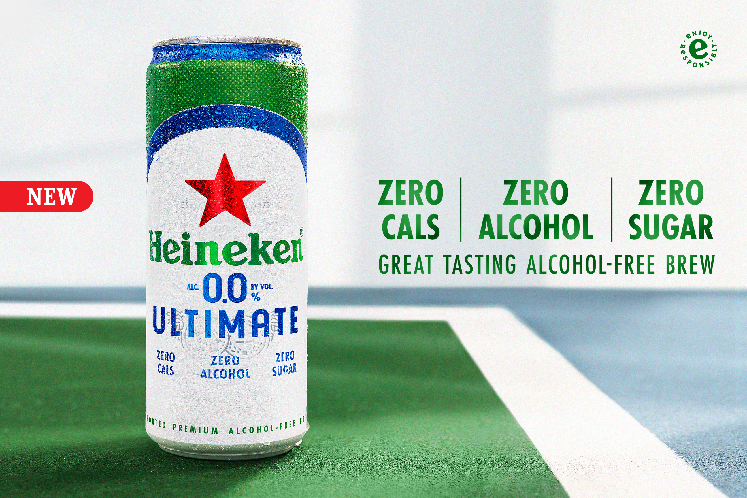 Heineken 0.0 unveils first zero alcohol, zero calorie, and zero sugar brew