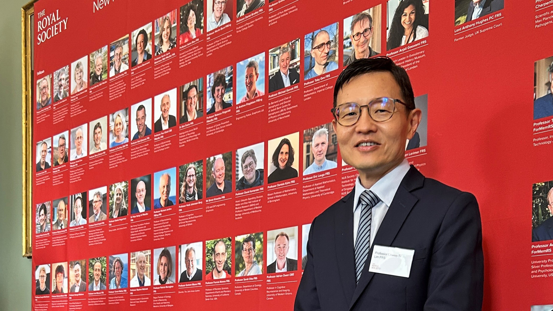 Prof Lim Chwee Teck joins the prestigious Fellowship of the Royal Society
