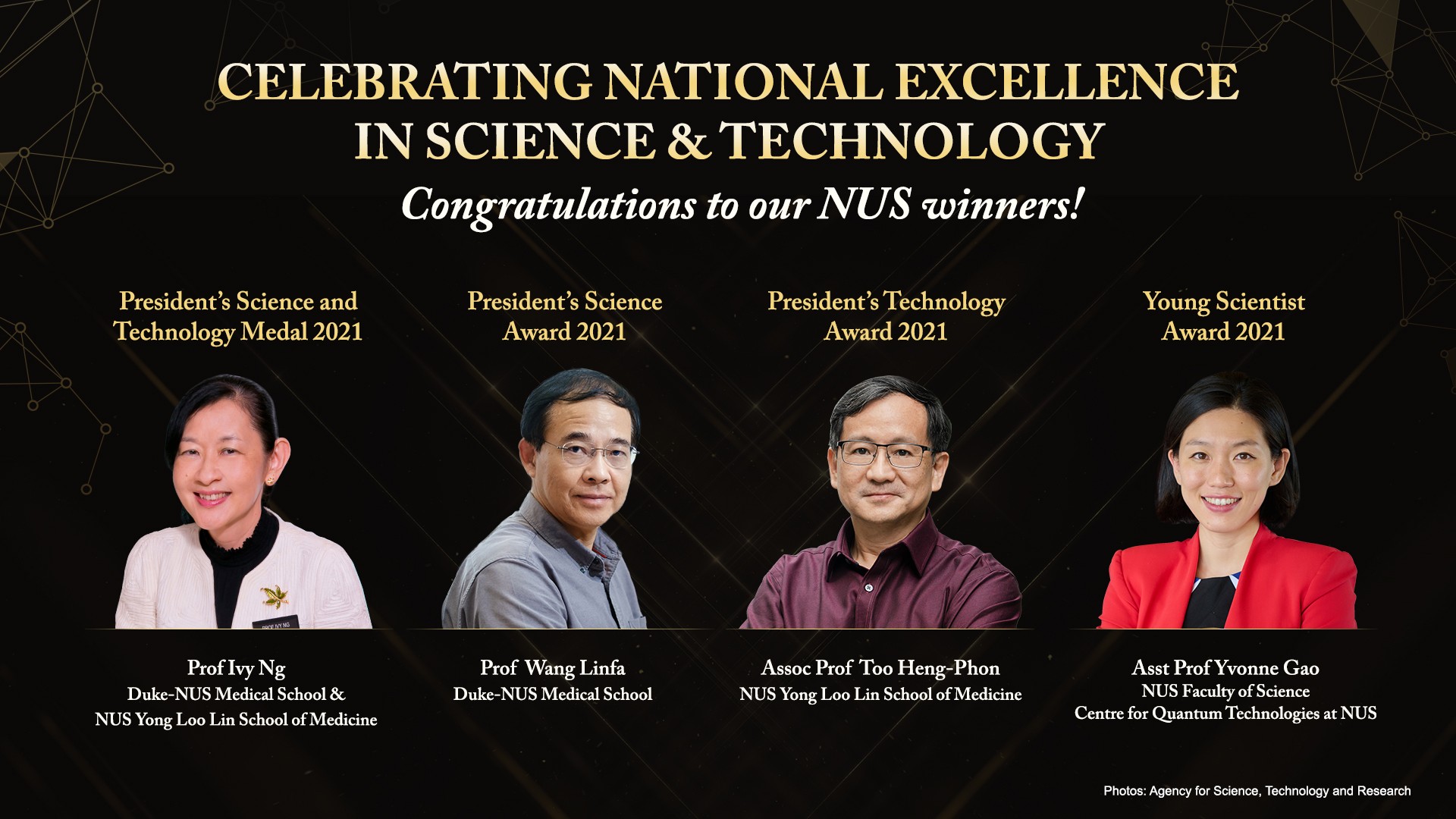 NUS Scientists Conferred National Honours For Research Excellence NUS Scientists Conferred National Honours For Research Excellence