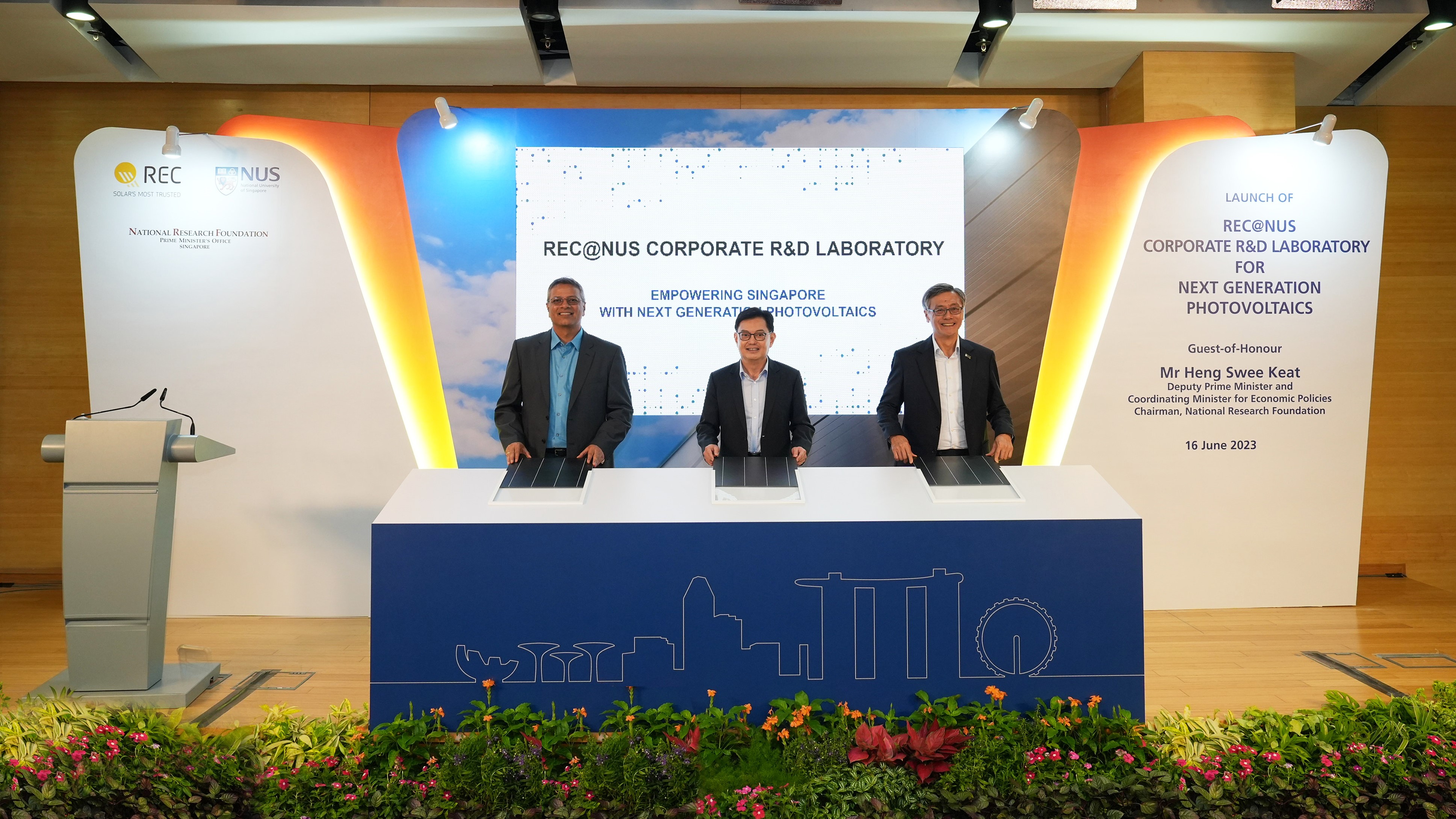 Launch of REC@NUS Corporate R&D Laboratory for Next Generation ...