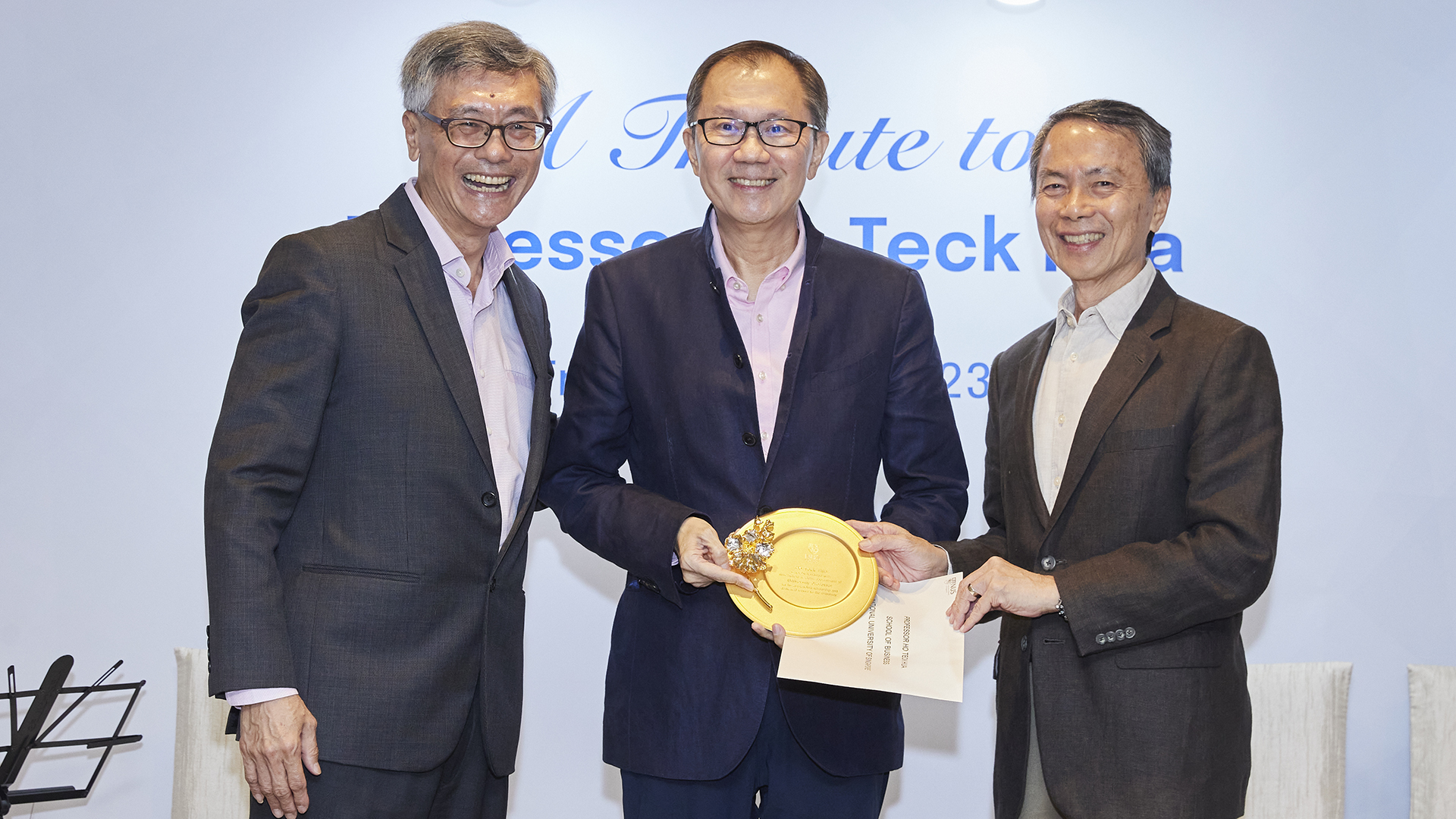 Professor Ho Teck Hua conferred NUS University Professorship at tribute ...