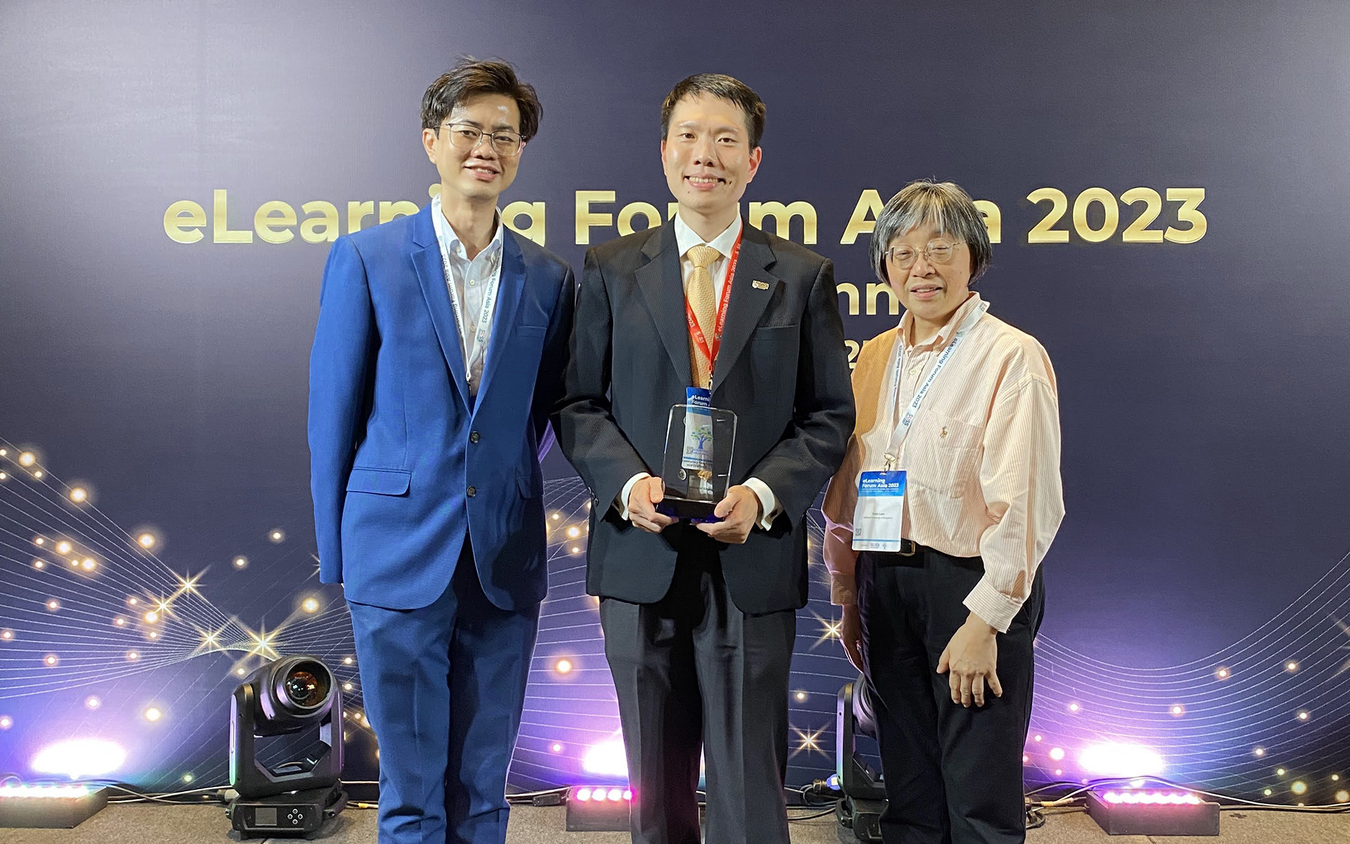 NUS team won the Gold Award at the eLearning Forum Asia 2023
