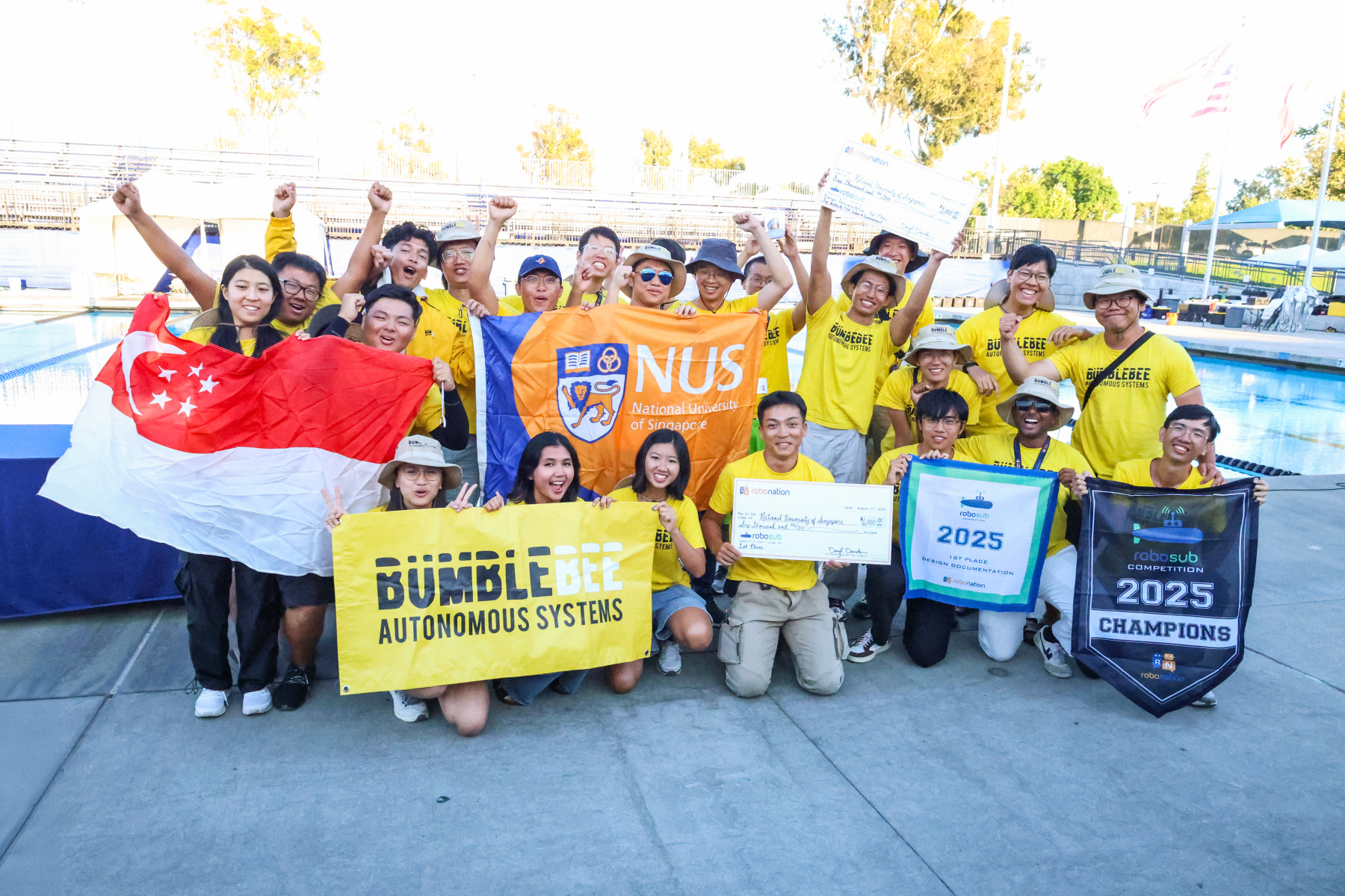 NUS Team Bumblebee crowned champion of RoboSub 2025
