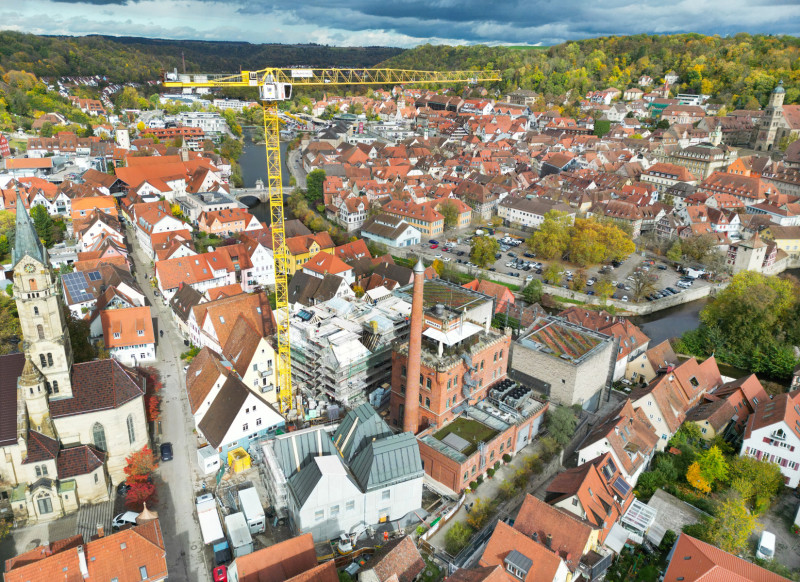 Erweiterungsbau der Kunsthalle Würth nimmt Gestalt an: Der Rohbau ist ...