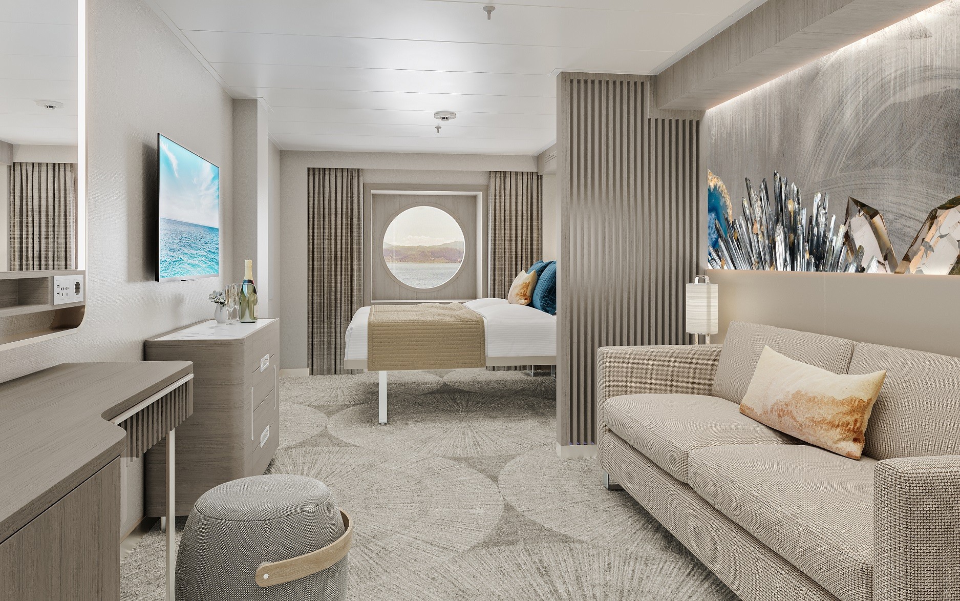 Norwegian Prima - Oceanview with Picture Window - Rendering