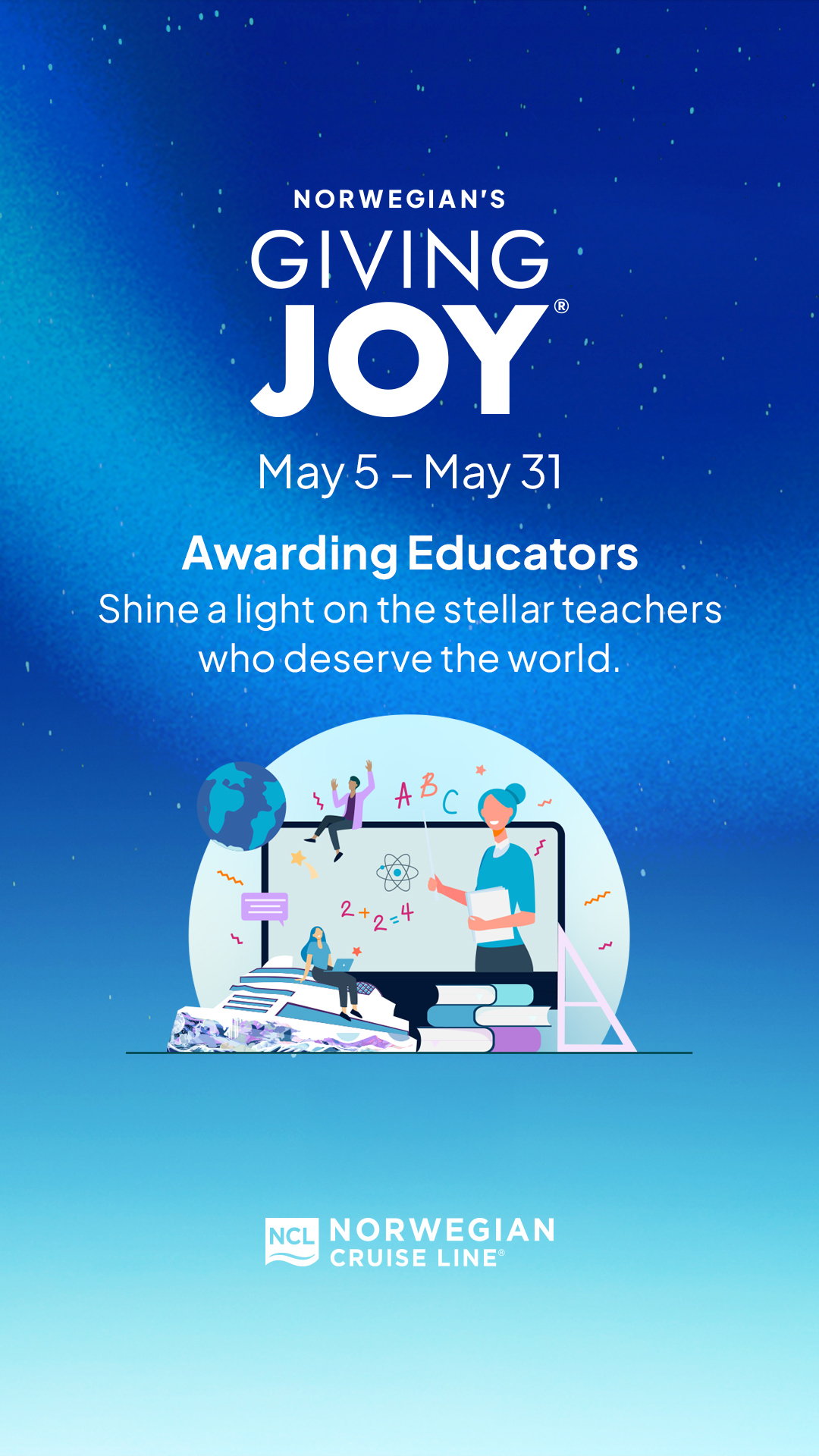 Norwegian Cruise Line® Celebrates Teacher Appreciation Week With Return ...