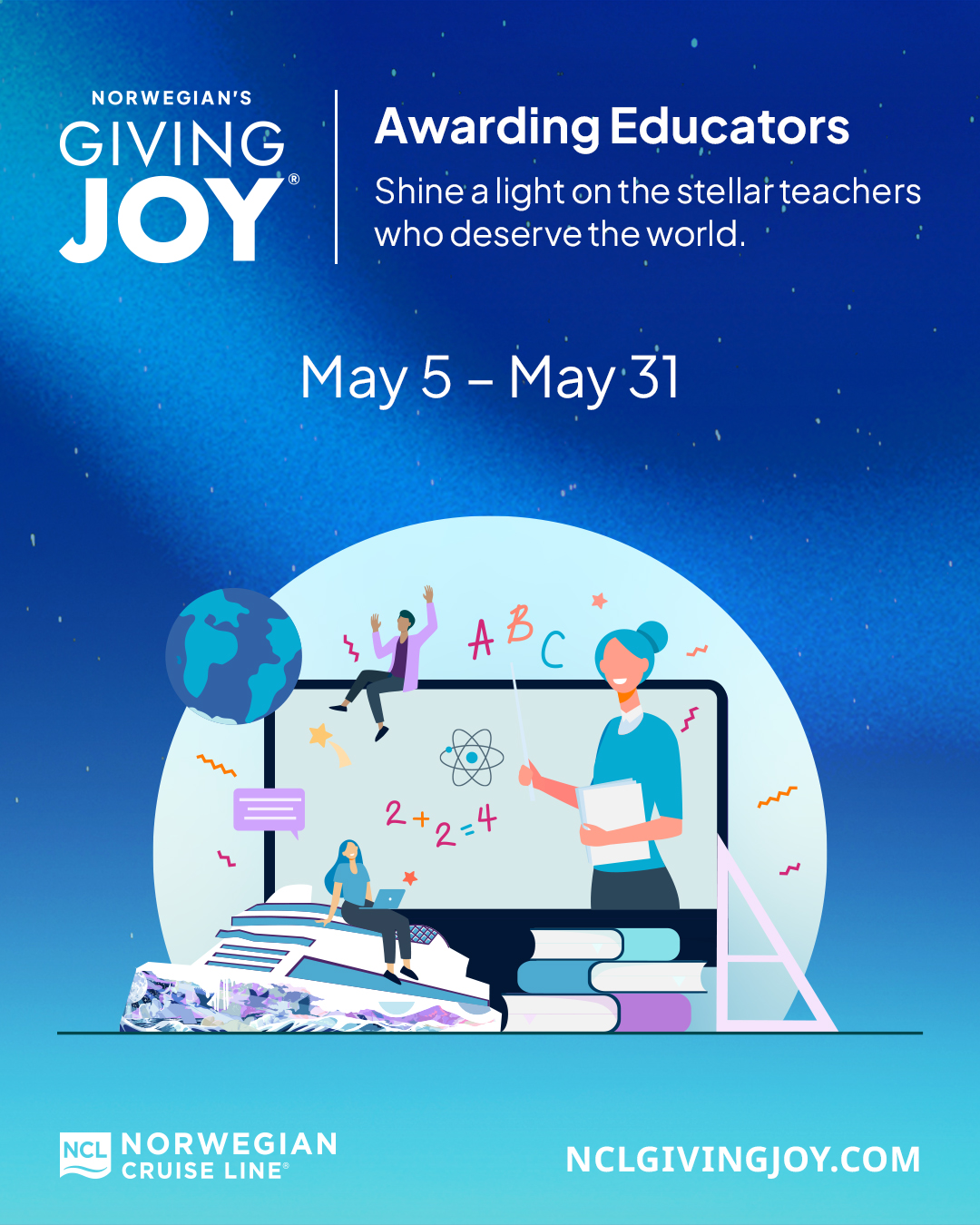 Norwegian Cruise Line® Celebrates Teacher Appreciation Week With Return ...