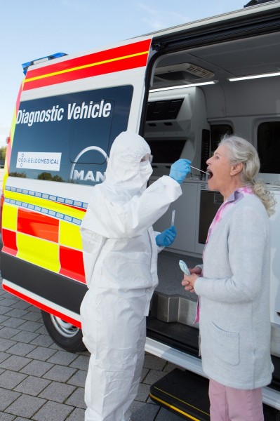 MAN presents its mobile coronavirus test vehicle: PCR test results ...