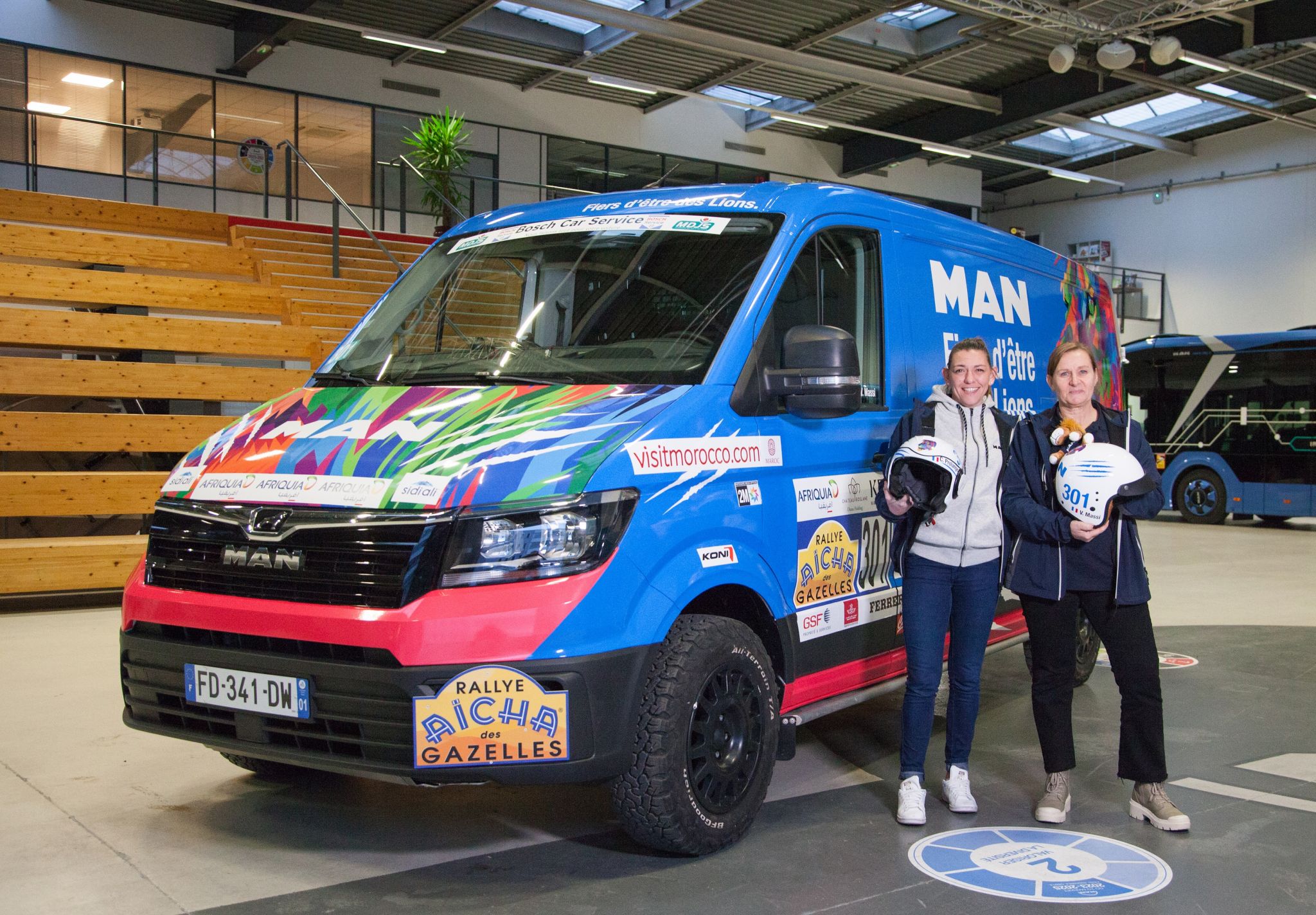 L’arrivée du MAN TGE au Rallye des Gazelles