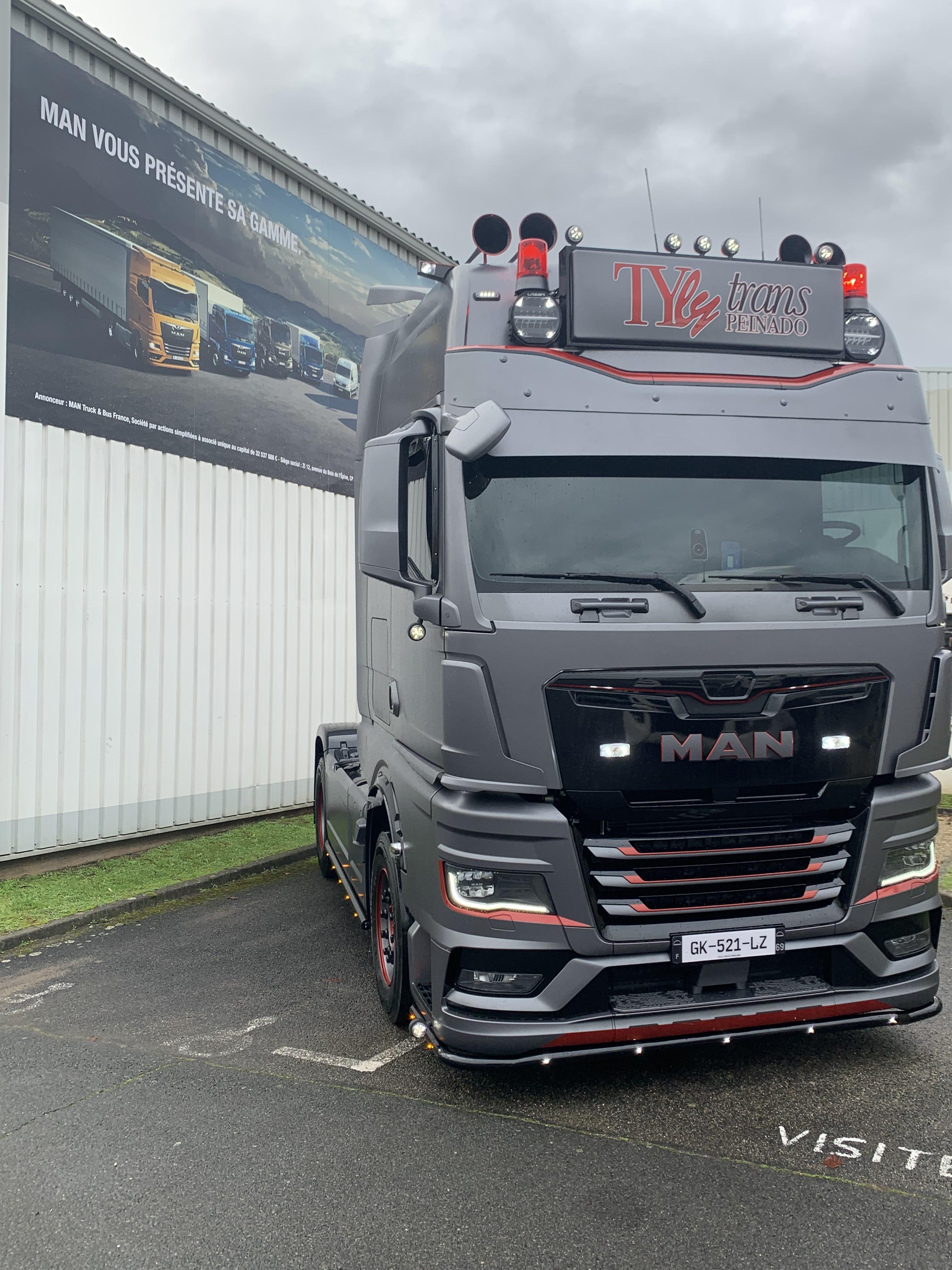 TyLy Trans Peinado crée son entreprise avec un MAN TGX