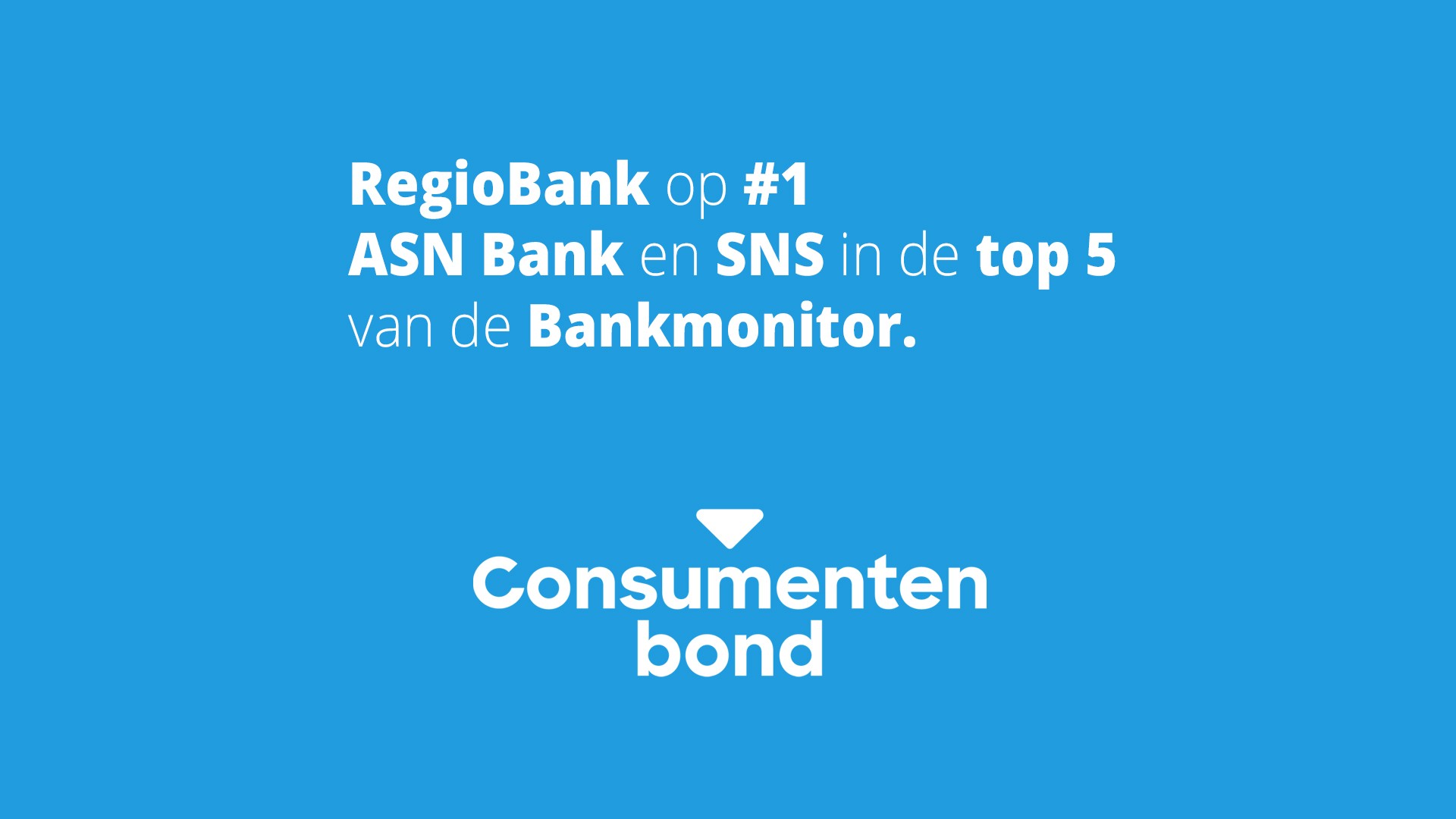 RegioBank weer de hoogste waardering Consumentenbond