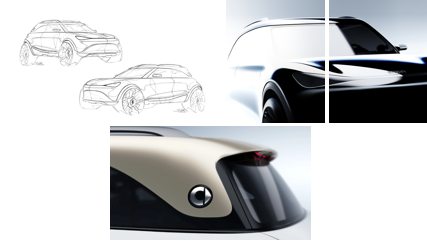 First sneak peek at concept of new all-electric compact SUV