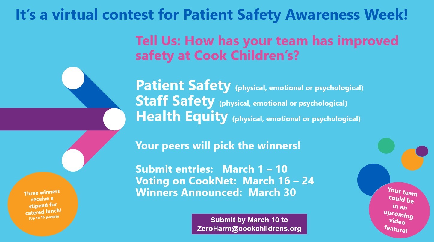 Virtual Contest for Patient Safety Awareness Week