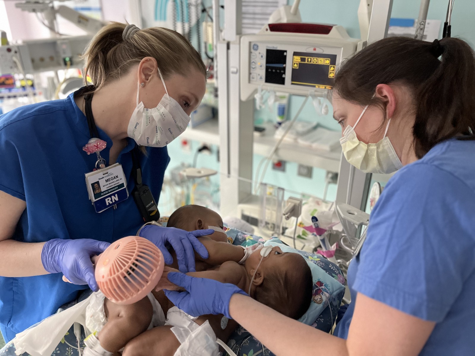 NICU Nurses Adapt for Unique Needs of Conjoined Twins