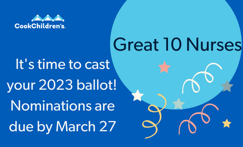 Nominations Open for Great 10 Nurses