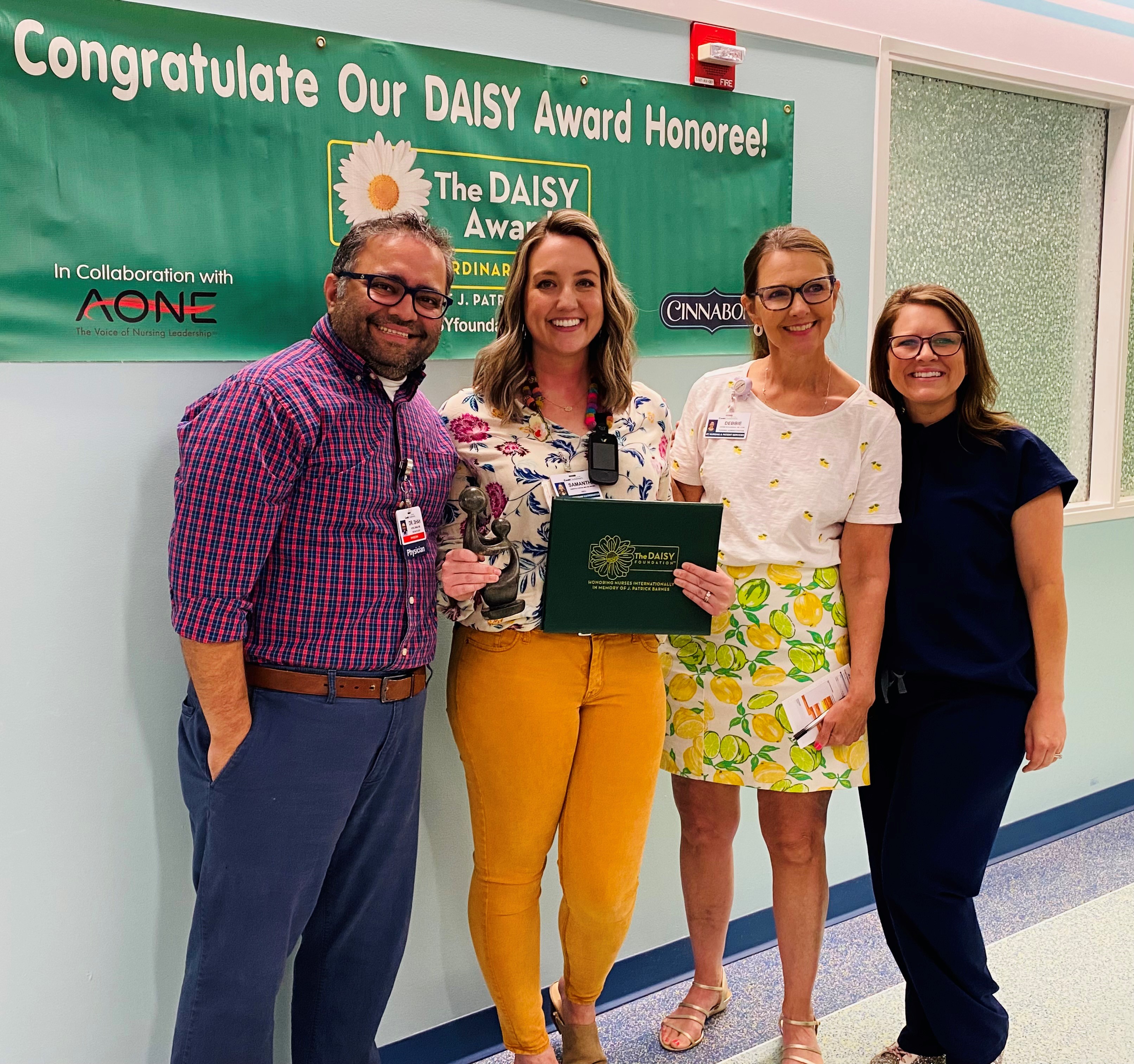 Our Very first DAISY Nurse Leader Award Winner: Samantha Corkum