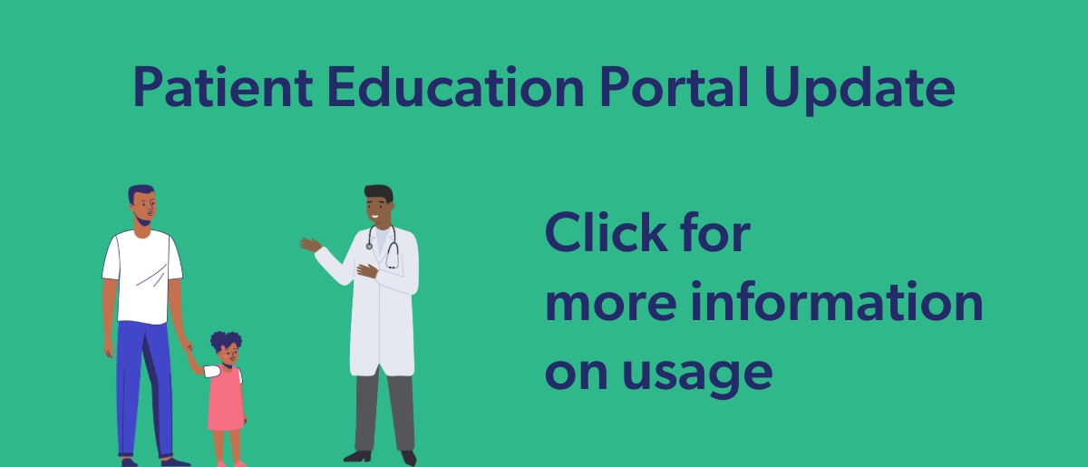 Patient Education Portal Page Updated